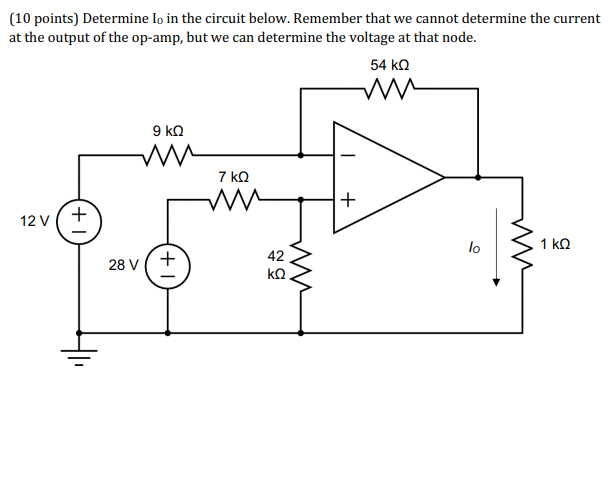 Solved (10 points) Determine I0 in the circuit below. | Chegg.com