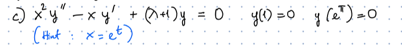 Solved Find Eigen Values And Eigen Functionsverify The 6316