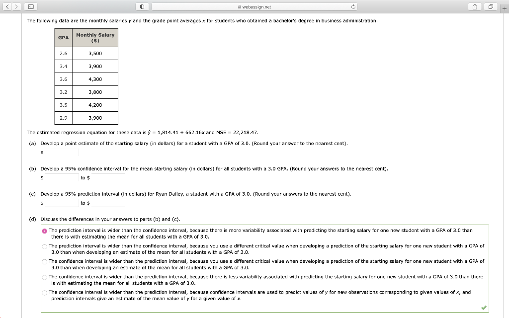 I 0 webassign.net The following data are the monthly | Chegg.com