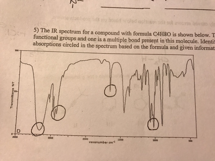Solved The IR spectrum for a compound with formula C4H8O is | Chegg.com