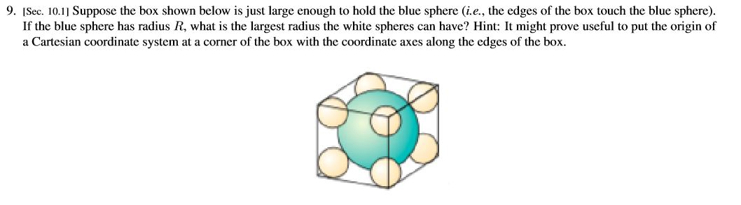 Solved 9. [Sec. 10.1] Suppose the box shown below is just | Chegg.com