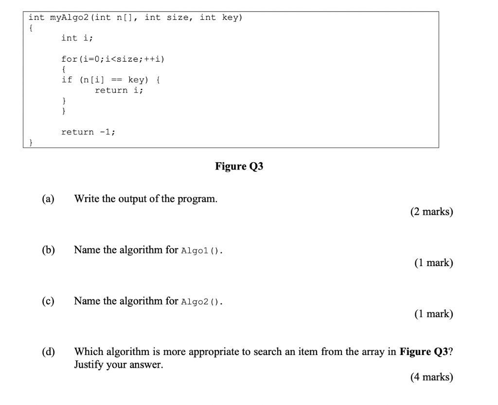 Solved Q3 Answer Q3 (a)-Q3(c) based on the information given | Chegg.com