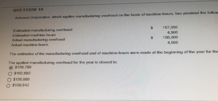 Solved QUESTION 26 Borich Corporabon produces and sellsn | Chegg.com