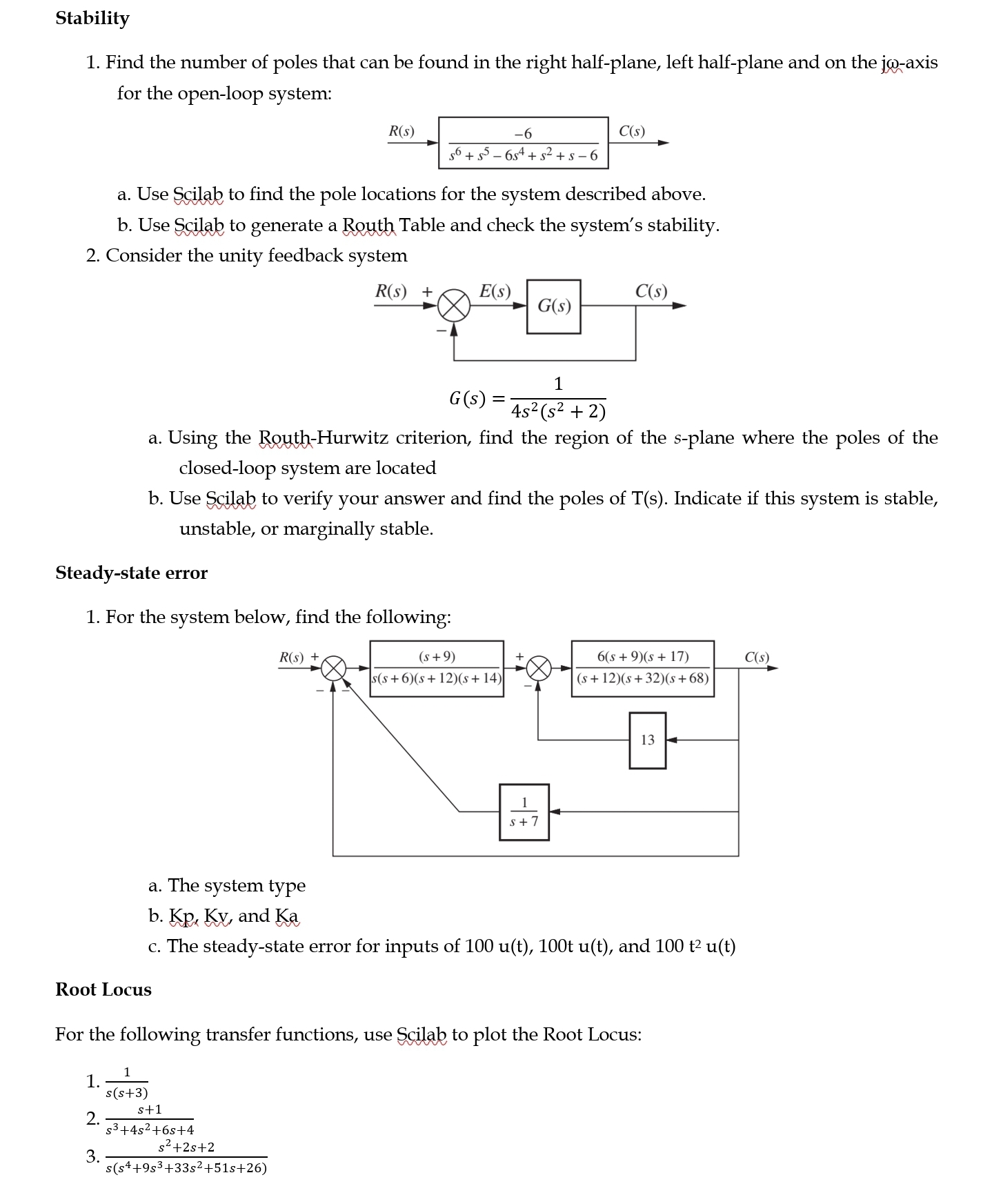 Solved Root LocusFor the following transfer functions, use | Chegg.com