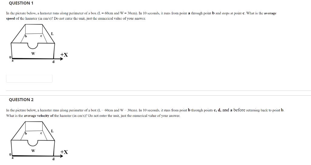 Solved In the picture below, a hamster runs along perimeter | Chegg.com