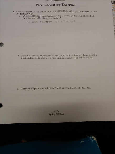Solved consider the titration of 25.00mL of 0.1500 M HC2H3O2 | Chegg.com