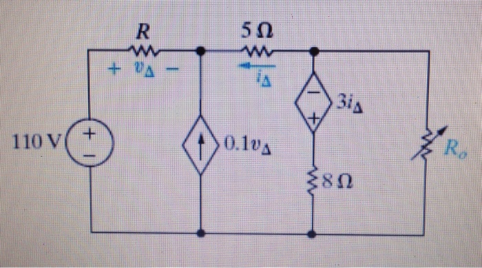 Solved The variable resistor (R_0) in the circuit in (Figure | Chegg.com