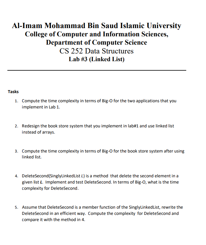 Al-Imam Mohammad Bin Saud Islamic University College | Chegg.com
