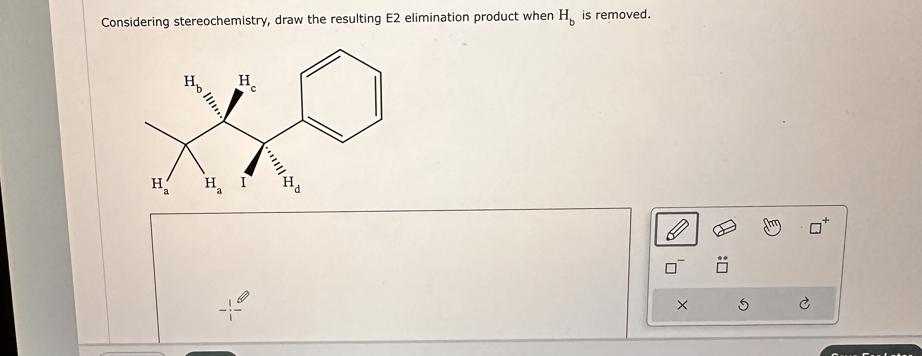 Solved Considering stereochemistry, draw the resulting E2 | Chegg.com