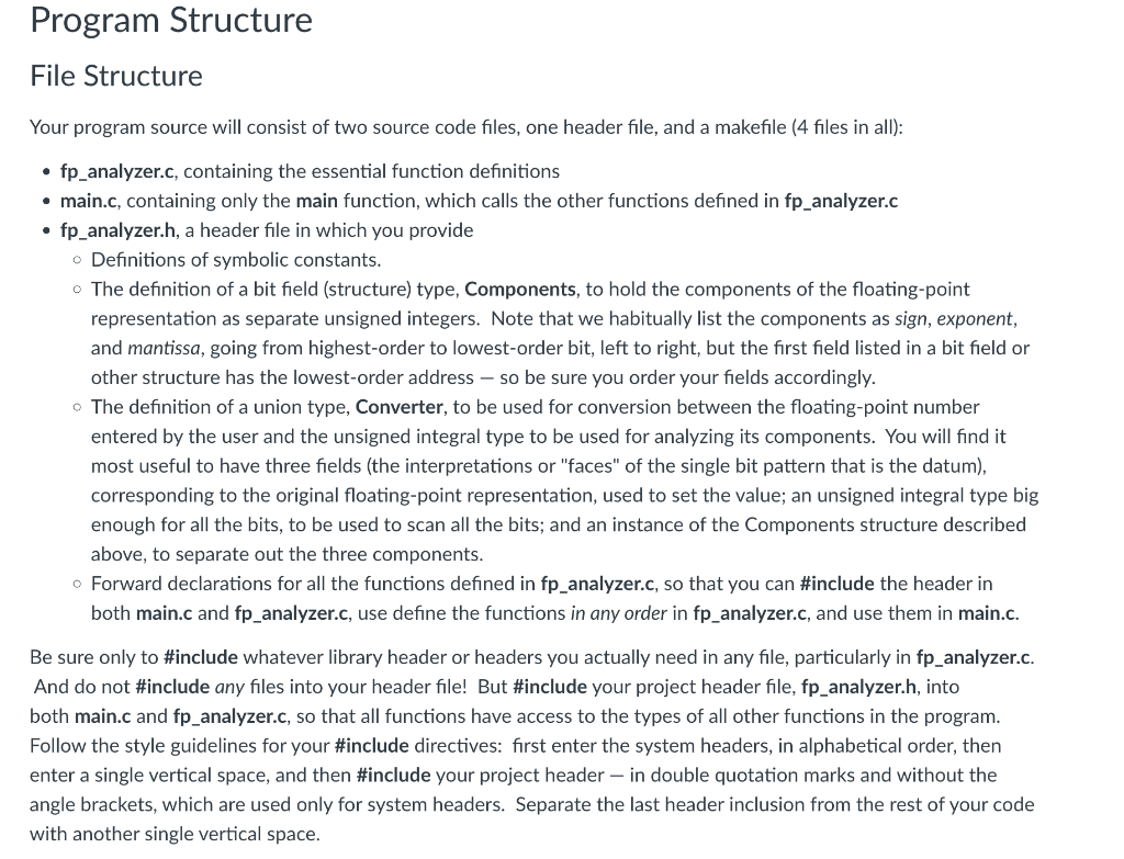 Solved In this assignment, you will create a floating-point | Chegg.com