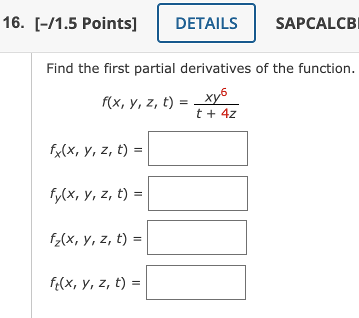 Solved 29. [-/2 Points] DETAILS SAPCALCBR1 7.2.032. Find the | Chegg.com
