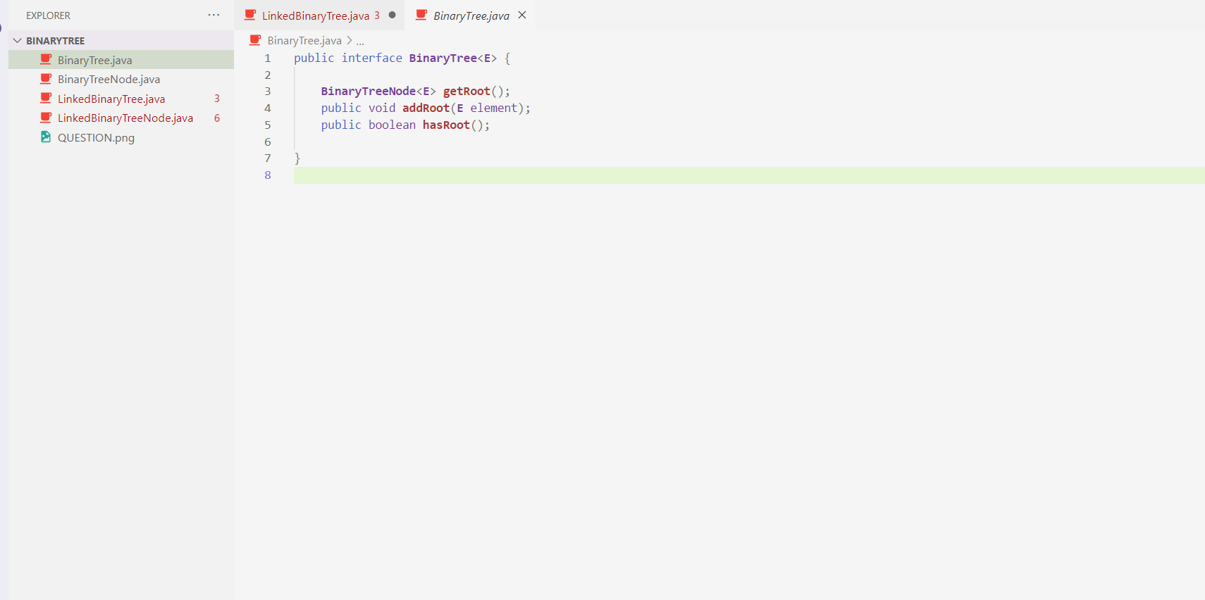 JAVA Tree Traversal (especially the brackets, I | Chegg.com