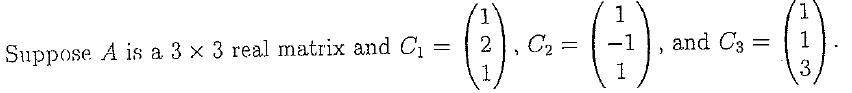 Solved Suppose A is a 3×3 real matrix and | Chegg.com