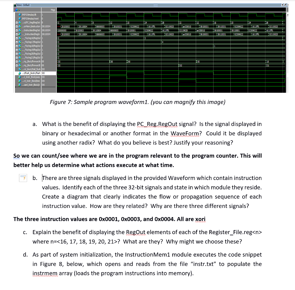 The MIPS code and binary translation (instr.txt) of | Chegg.com