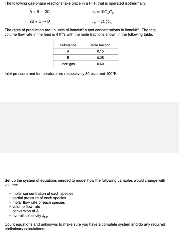 Solved A+B→2C2 B+C→DrC=10CACBrD=2CB2CC The rates of | Chegg.com