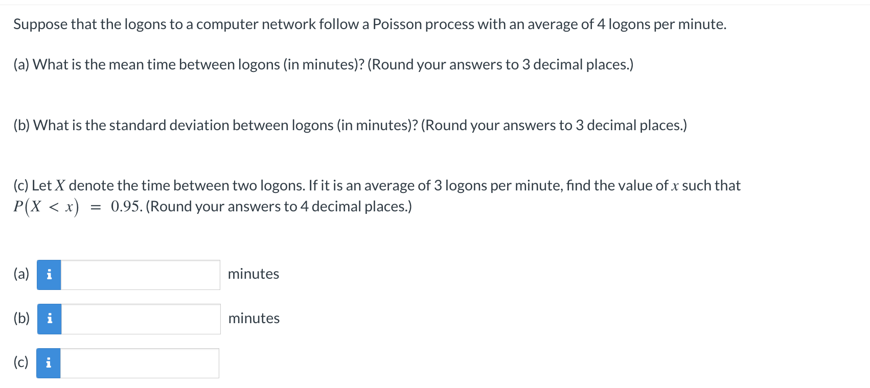 Solved Suppose that the logons to a computer network follow | Chegg.com