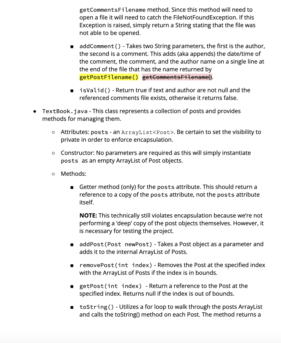Project 3: TextBook CS121 Computer Science | Overview | Chegg.com