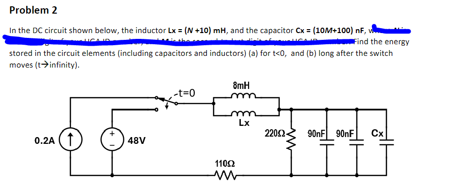 Solved Problem 2In ﻿the DC ﻿circuit shown below, the | Chegg.com