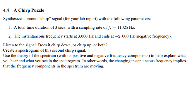 Solved mychirp function function [xx,tt] = | Chegg.com