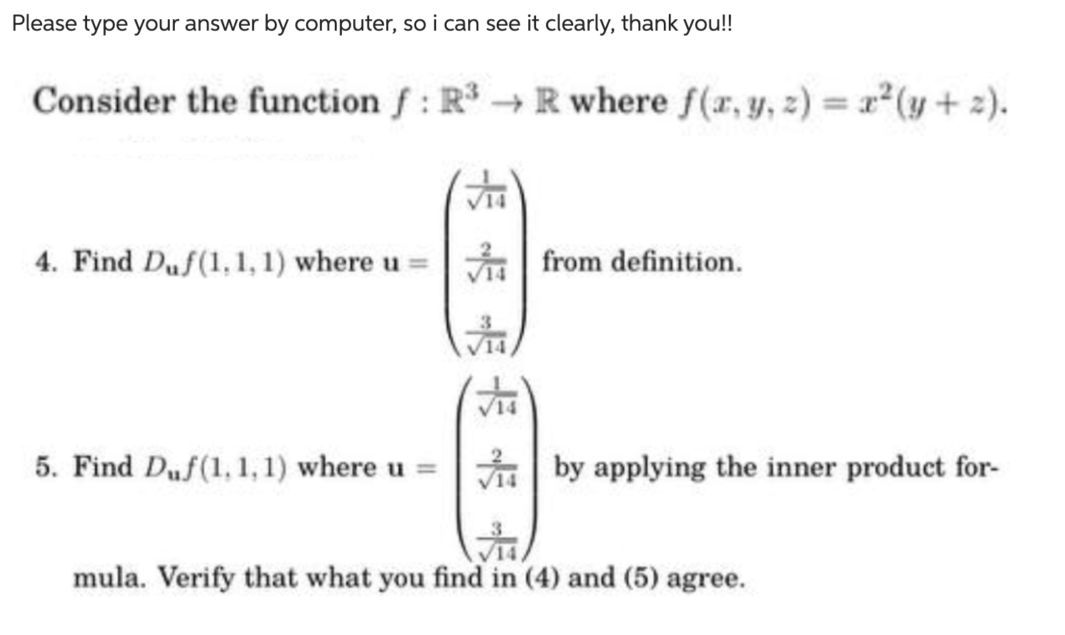 Solved Please type your answer by computer, so i can see it | Chegg.com