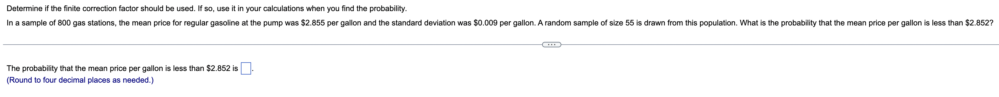Solved Determine If The Finite Correction Factor Should Be