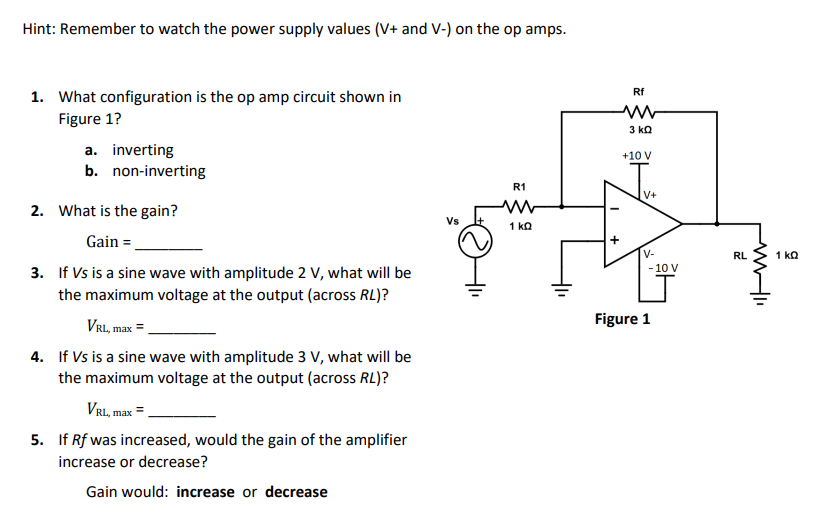 Solved =If Vs is ﻿a sine ﻿wave with amplitude 2 V , ﻿what | Chegg.com