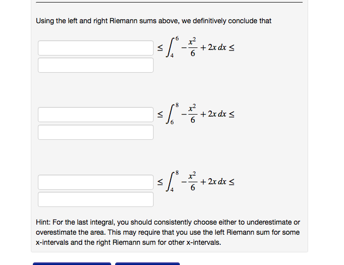 Using the left and right Riemann sums above, we | Chegg.com