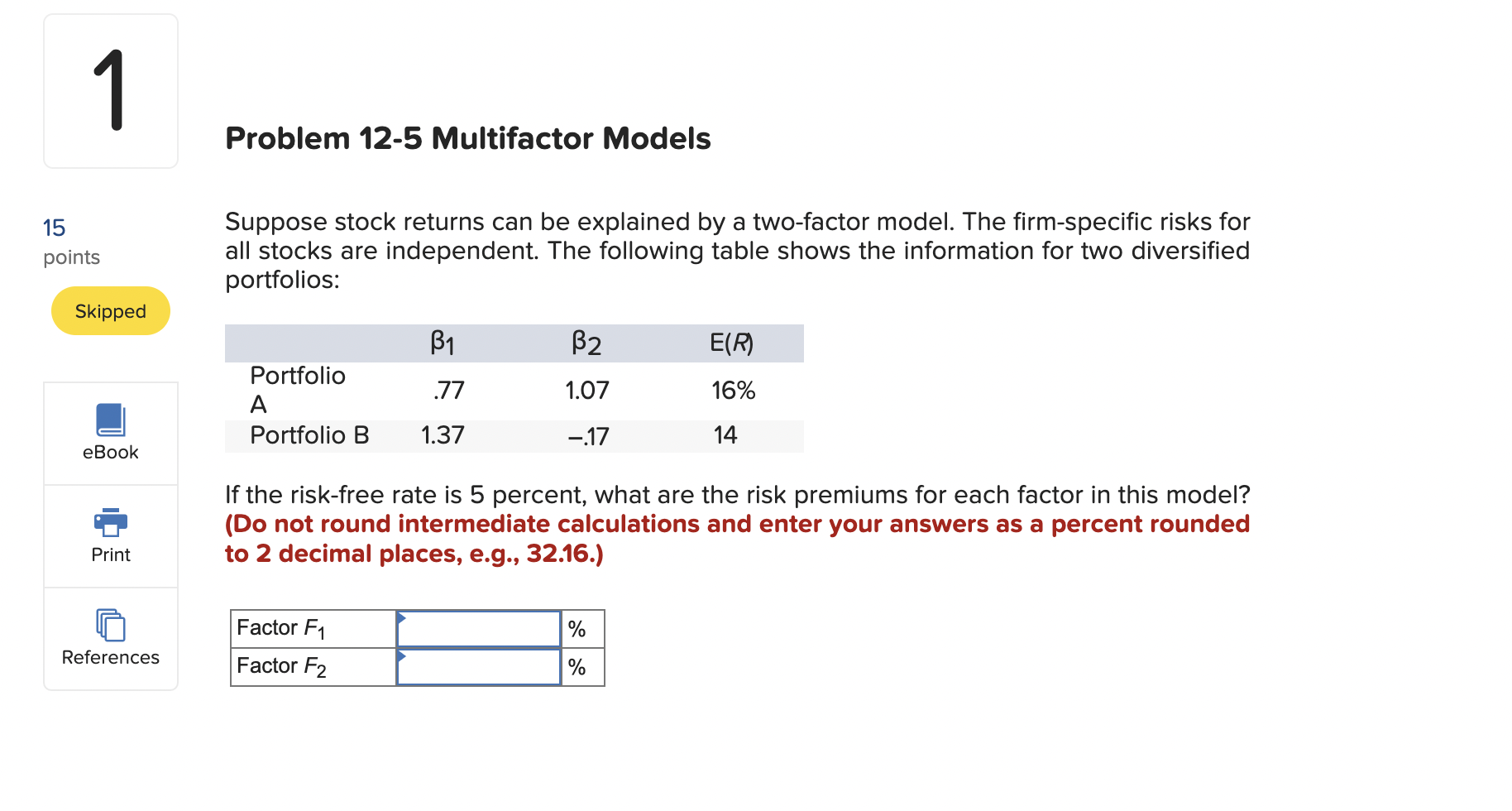 Solved 5. ﻿Multifactor Models. Suppose stock returns can be | Chegg.com