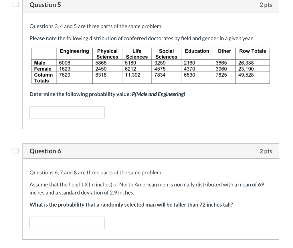Solved Questions 3, 4 and 5 are three parts of the same | Chegg.com