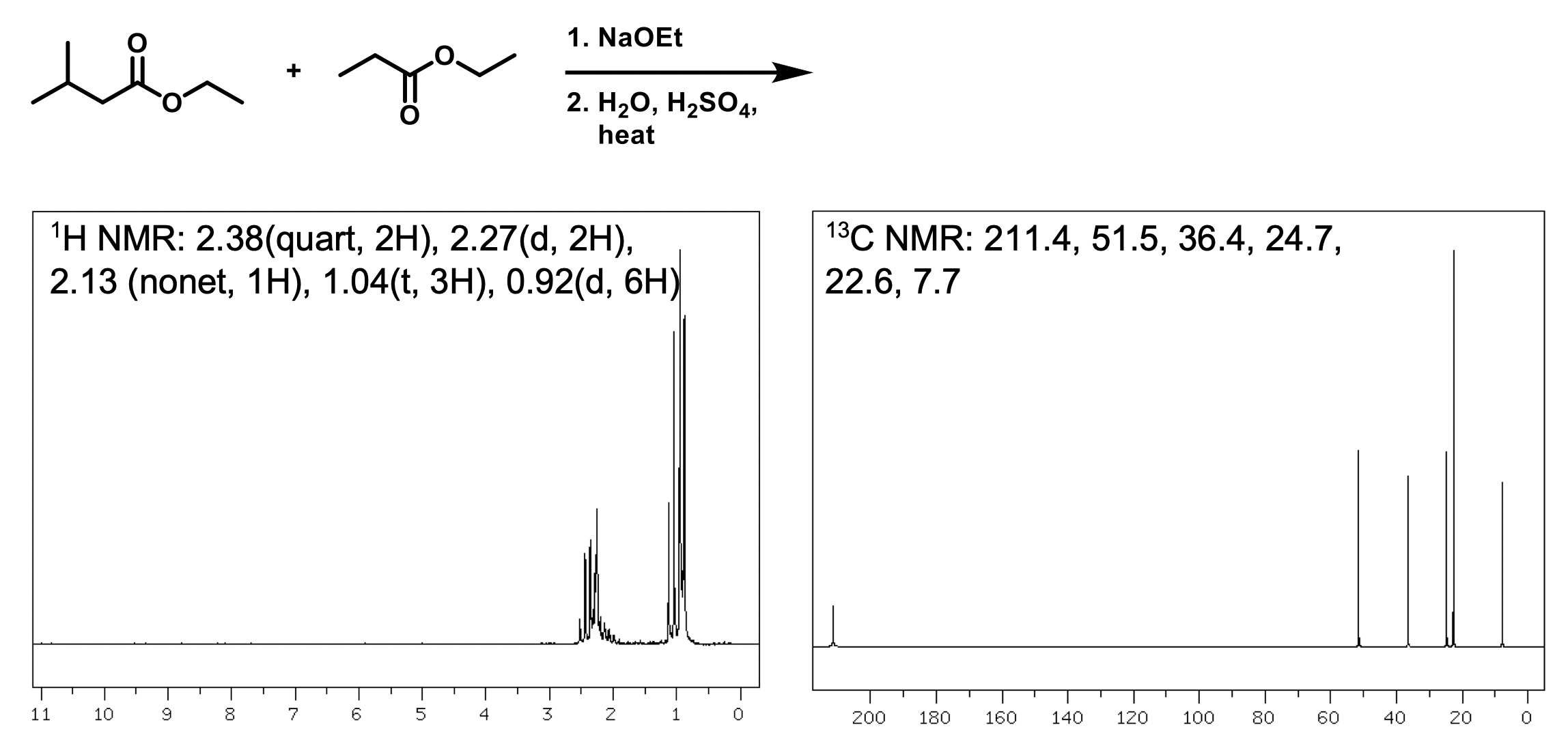Solved 1. NaOEt 2. H2O,H2SO4, heat | Chegg.com