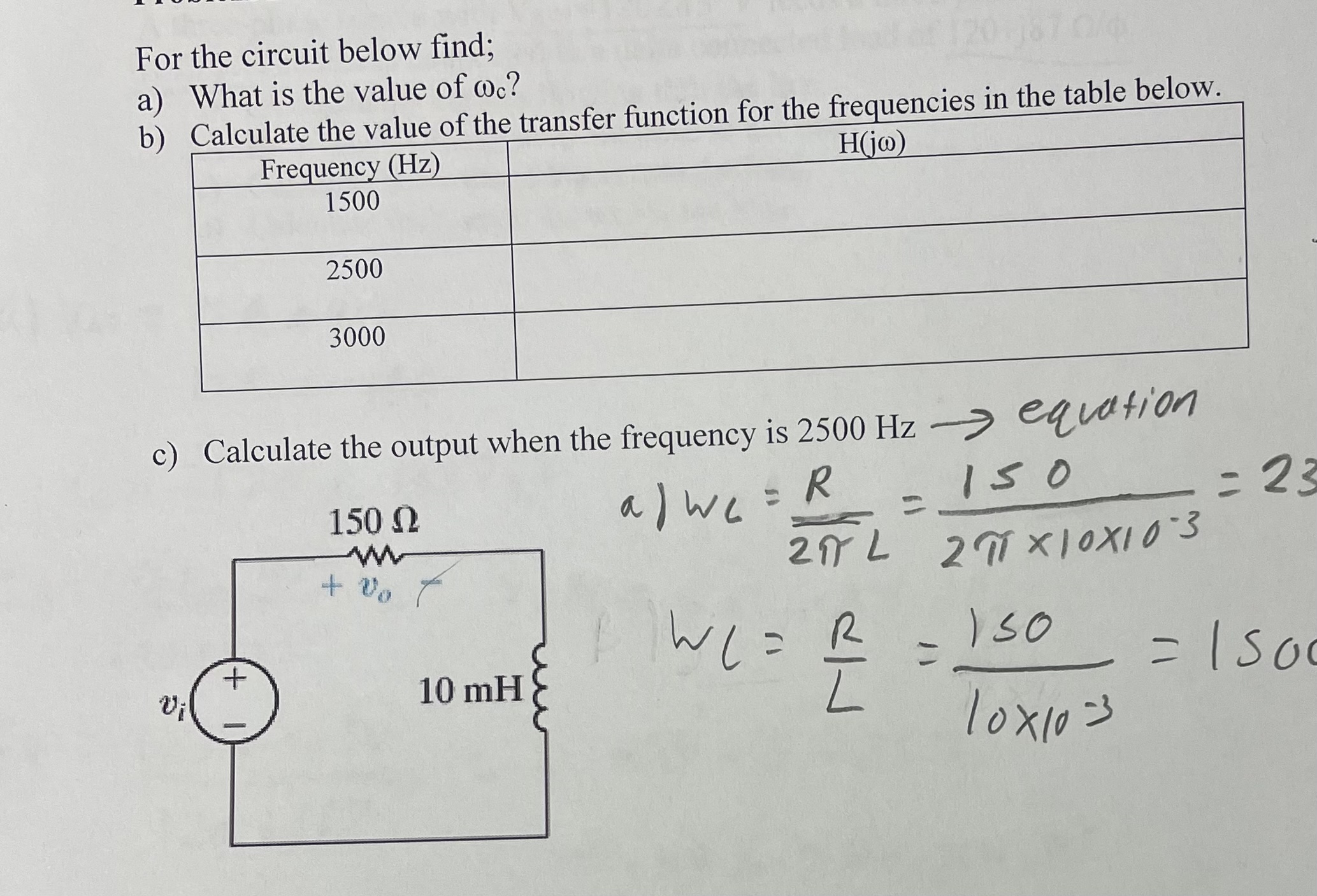 Solved For the circuit below find; a) What is the value of | Chegg.com