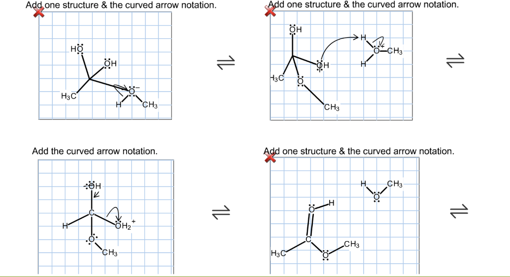 Solved Provide the missing curved arrows and structures to | Chegg.com