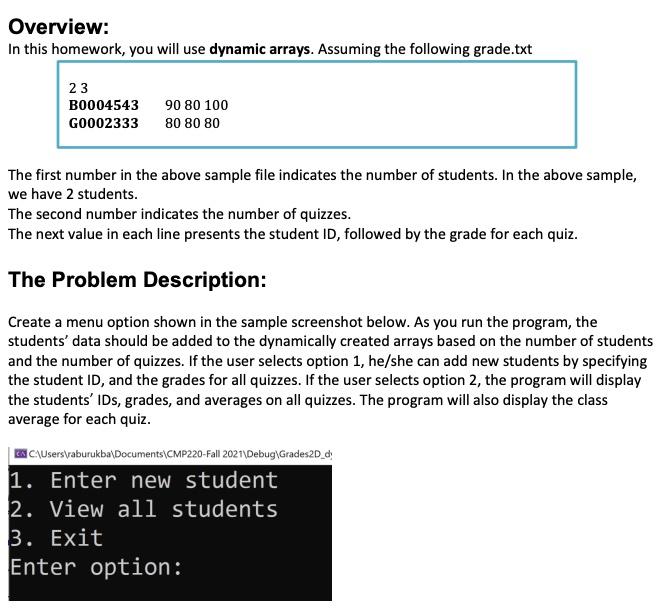 Solved C Only Content Only Until Dynamic Arrays And File 4297