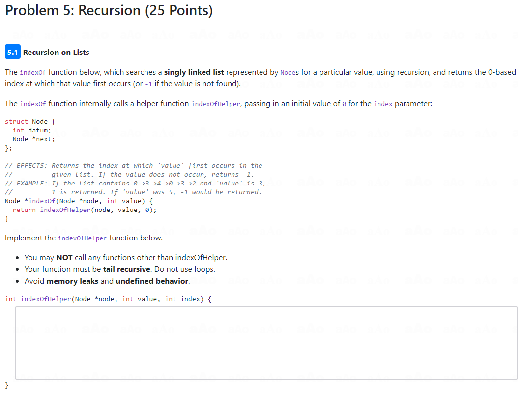 Solved 5.2 Recursion on Trees Implement the areEquivalent | Chegg.com
