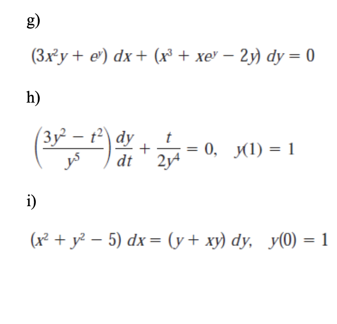 Solved VI.- Classify and solve the following differential | Chegg.com