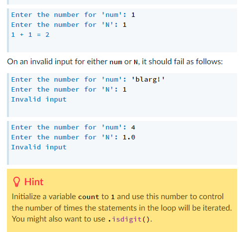 Solved Write a program that takes values num and N as input | Chegg.com