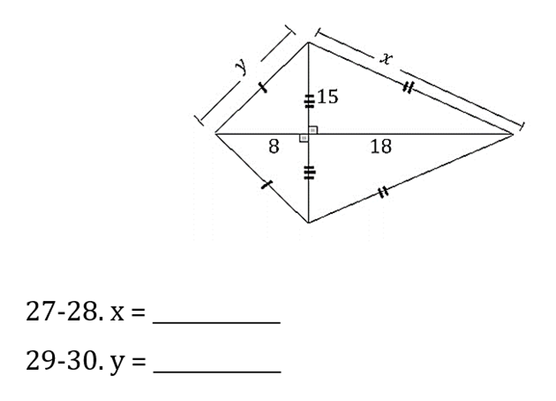 Solved х у £15 О 8 18 27-28. Х = 29-30. y = | Chegg.com