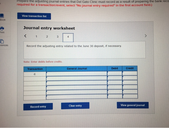 Solved Del Gato Clinic deposits all cash receipts on the day | Chegg.com