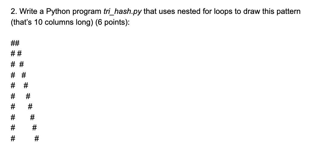 Solved 2. Write a Python program tri_hash.py that uses | Chegg.com