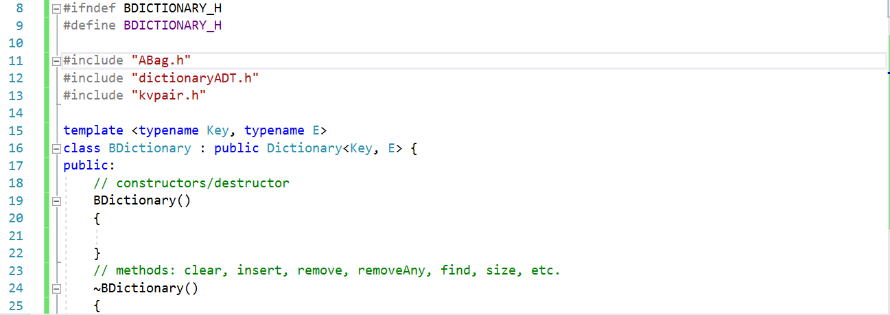 Solved Use the bag ADT provided to create an array-based | Chegg.com