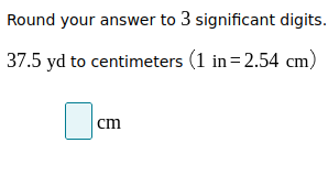 Round your answer to 3 ﻿significant digits.37.5 ﻿yd | Chegg.com