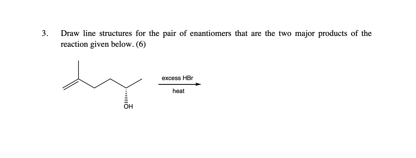 Solved Draw line structures for the pair of enantiomers that | Chegg.com