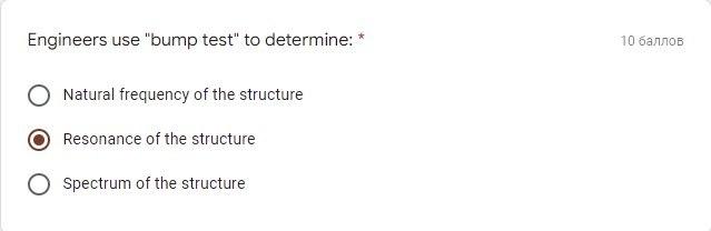 Solved Engineers use "bump test" to determine: * Natural | Chegg.com