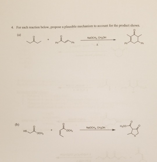 Solved 1. (a) For each reaction below, indicate the starting | Chegg.com