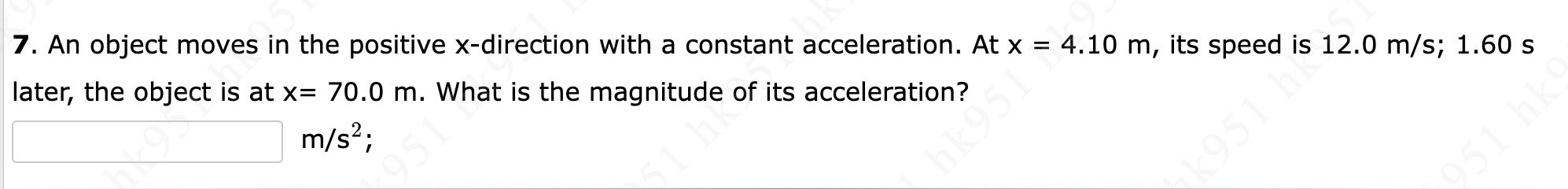 Solved An object moves in the positive x-direction with a | Chegg.com