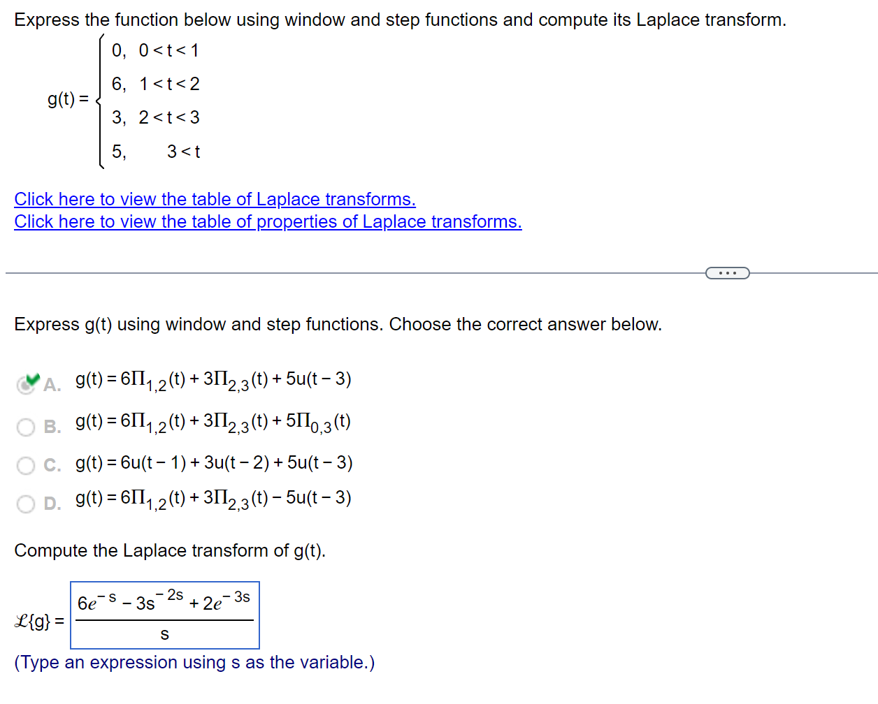 Solved Express the function below using window and step | Chegg.com