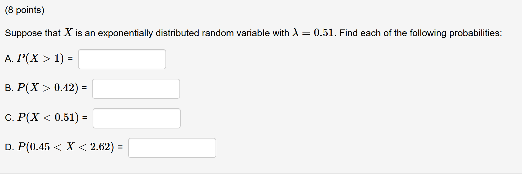 Solved Suppose that X is an exponentially distributed random | Chegg.com