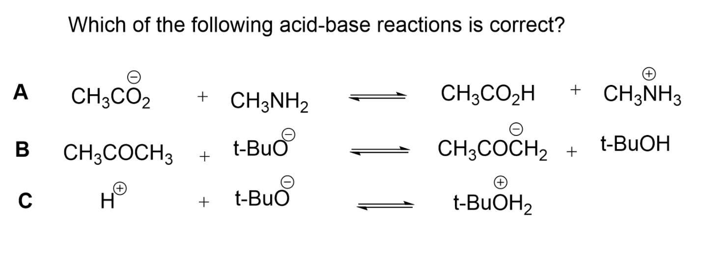 Solved Which of the following acid-base reactions is | Chegg.com