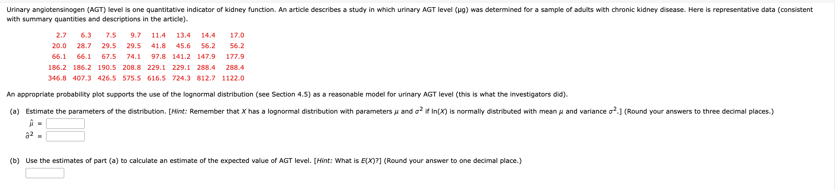Solved An appropriate probability plot supports the use of | Chegg.com