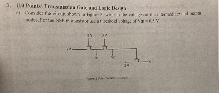 Solved (10 Points) Transmission Gate and Logic Design a) | Chegg.com